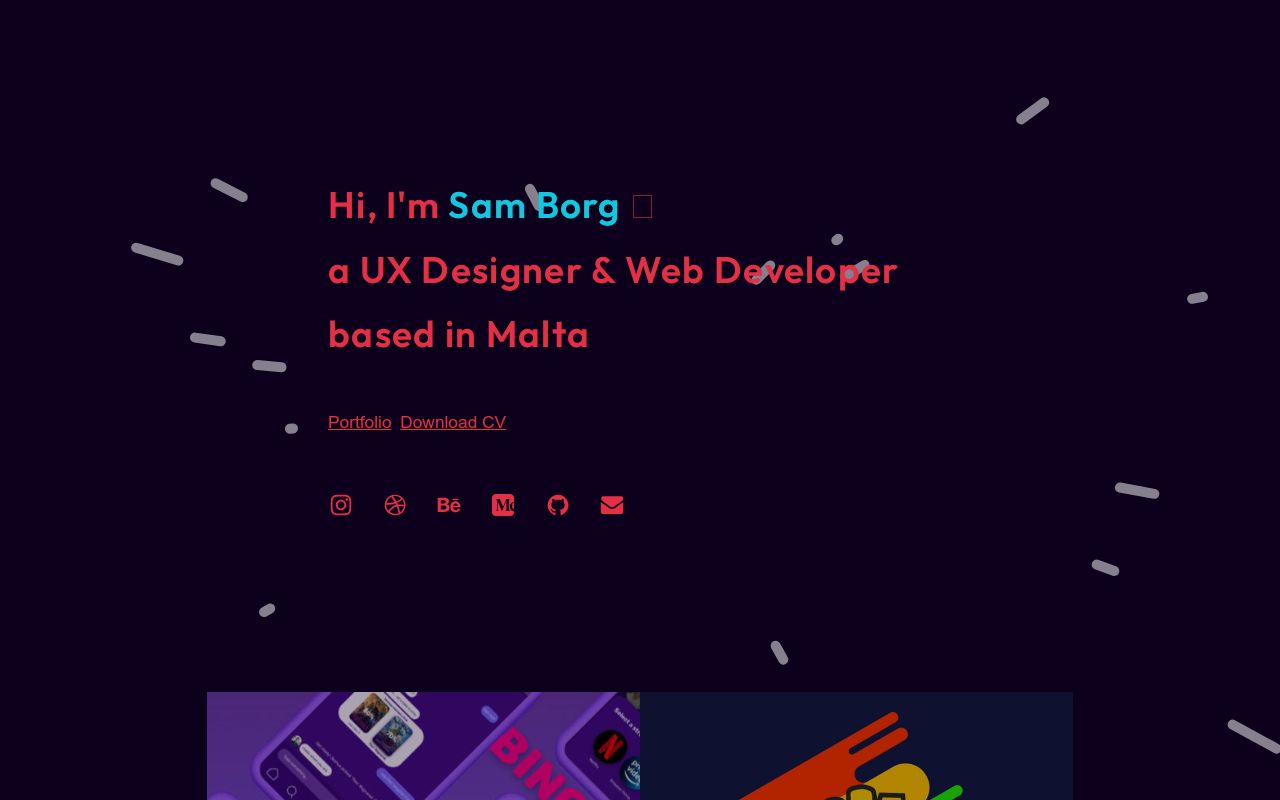 Samuel Borg - UI/UX Designer & Web Developer from Malta